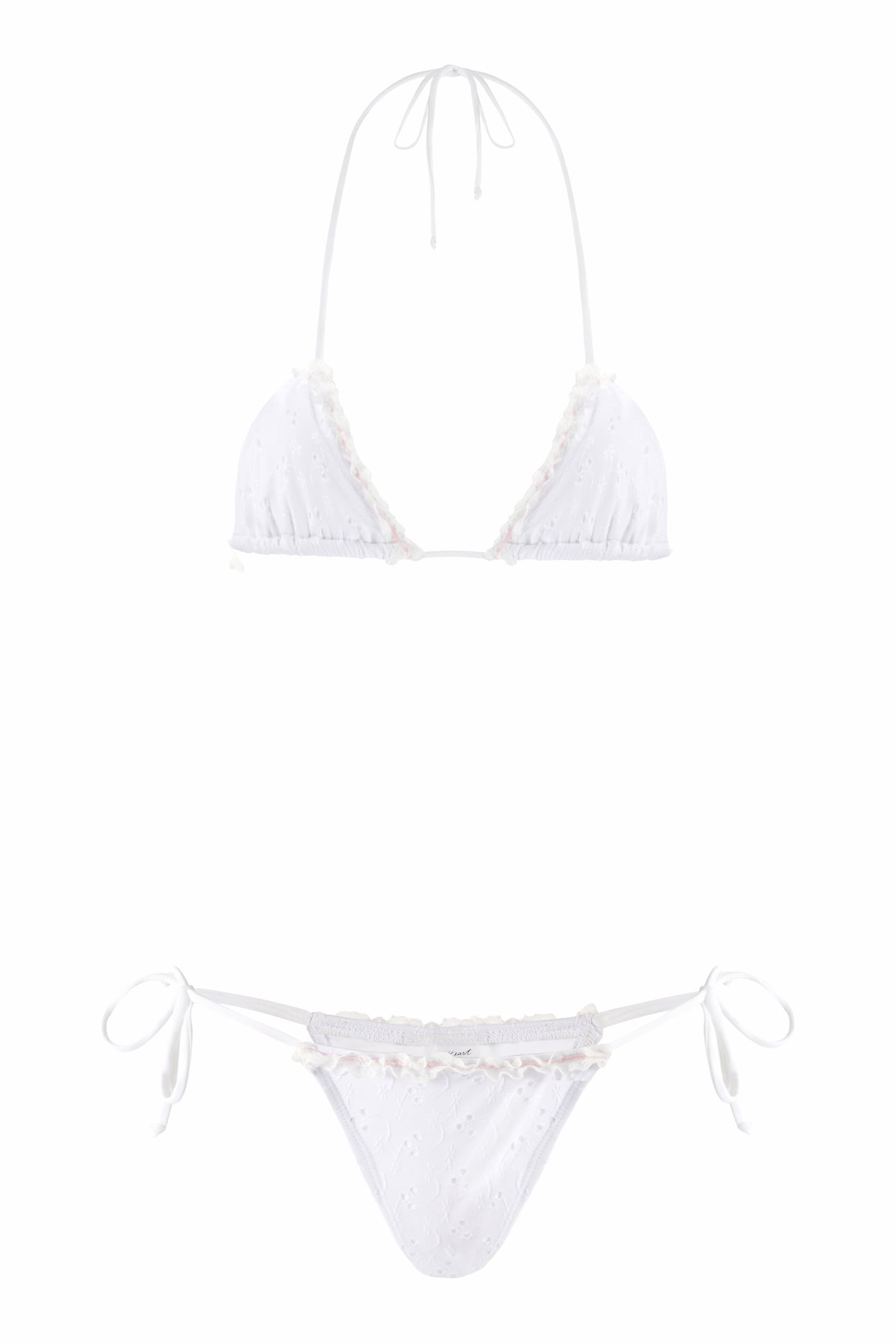 Juliet Skimpy Tie Side Bikini Bottom | Milk Eyelet
